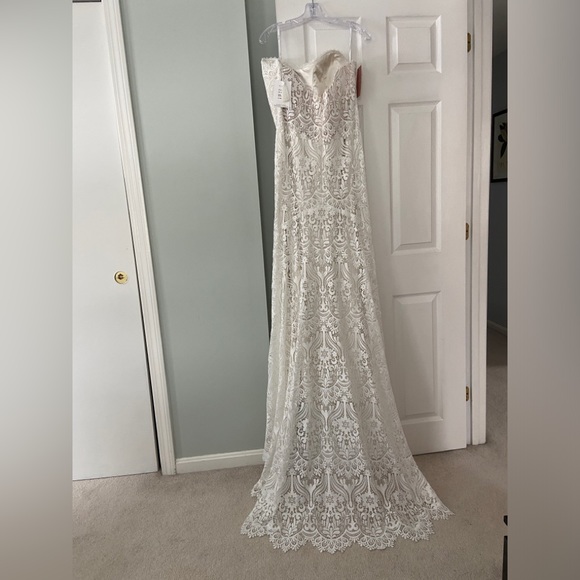 Watters | Dresses | Bhldn Willowy By Watters Strapless Lace Wedding Gown Yesenia | Poshmark